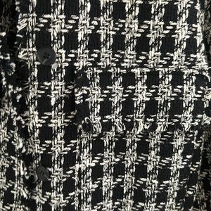 H&M | Jackets & Coats | Nwt Hm 34 Sleeve Black And White Tweed Jacket ...